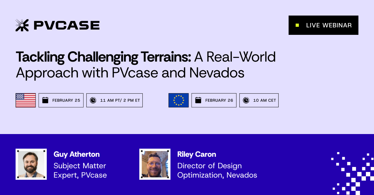 Tackling challenging terrains | PVcase