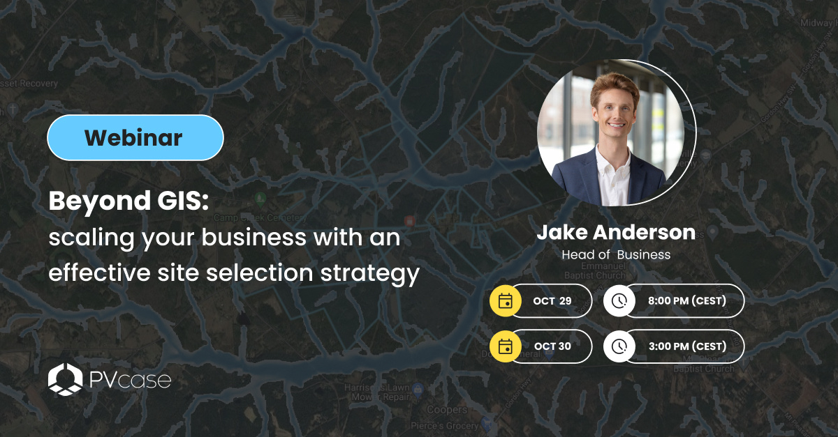 Webinar: One-stop-software for PV project development | PVcase